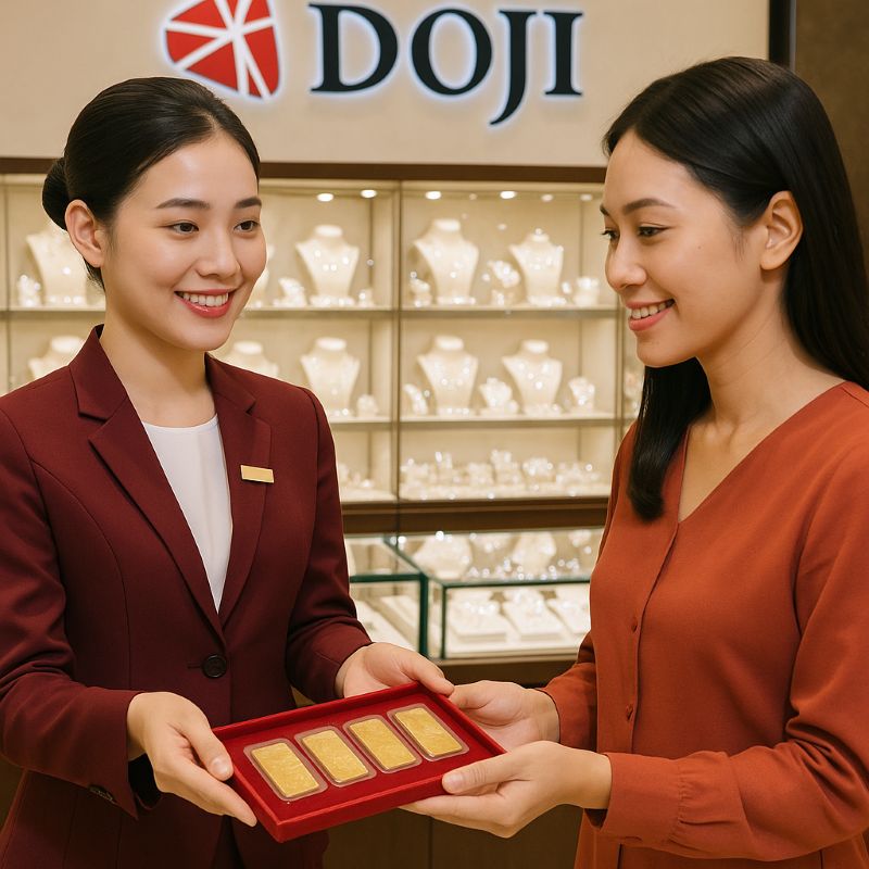 Hướng dẫn mua vàng Doji online dễ dàng và an toàn nhất năm 2025